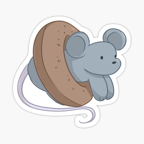 "Bagel Rat" Sticker by chahaky | Redbubble