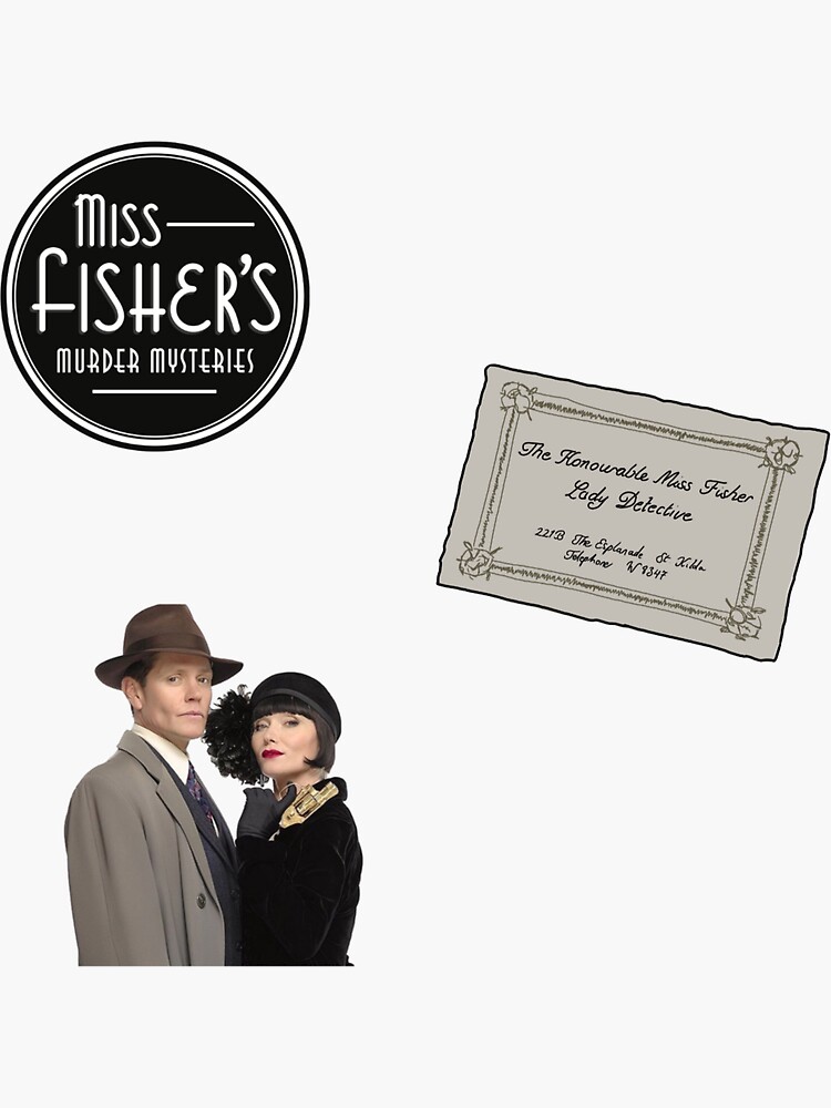 "Miss Fisher minis (STICKERS ONLY)" Sticker for Sale by teihurst ...