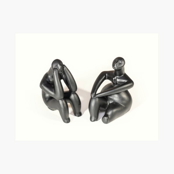 "The Thinker and the Sitting Woman Neolithic Masterpieces" Art Print ...