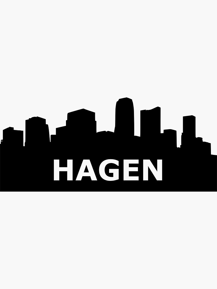 "Hagen Skyline" Sticker for Sale by gulden | Redbubble