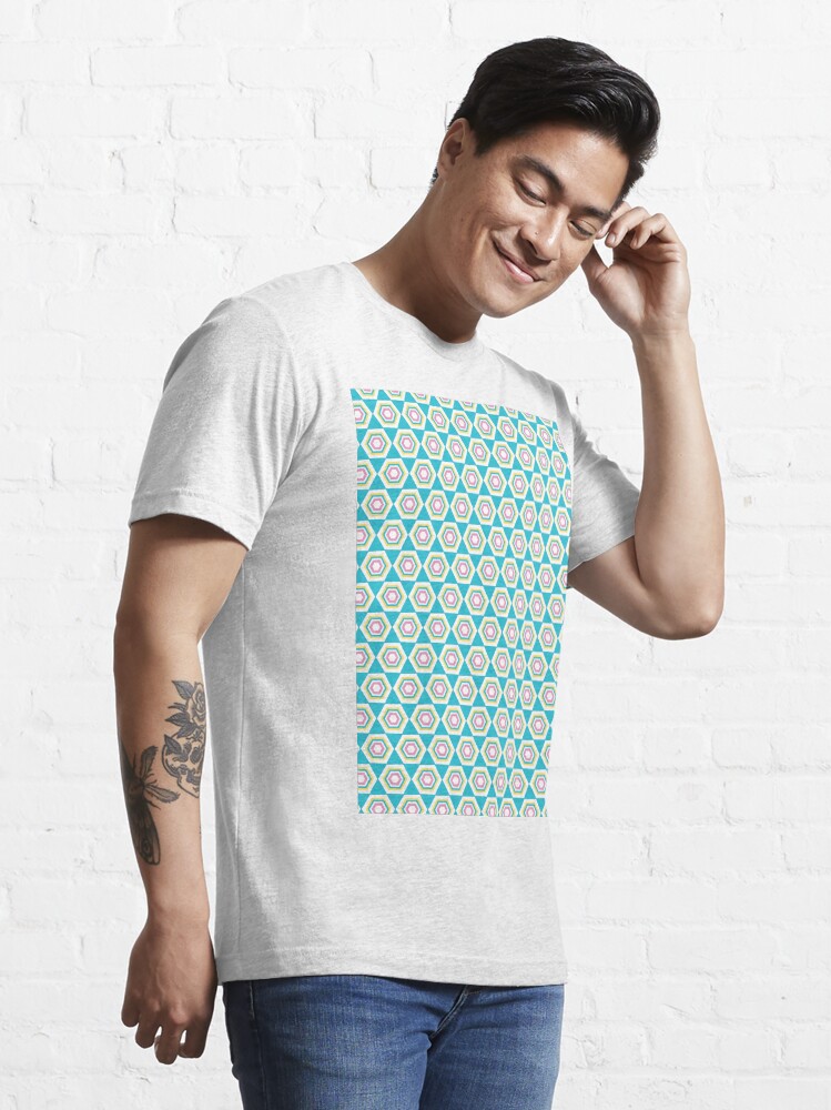 "Geometric retro hexagon shape seamless pattern. " T-shirt for Sale by ...