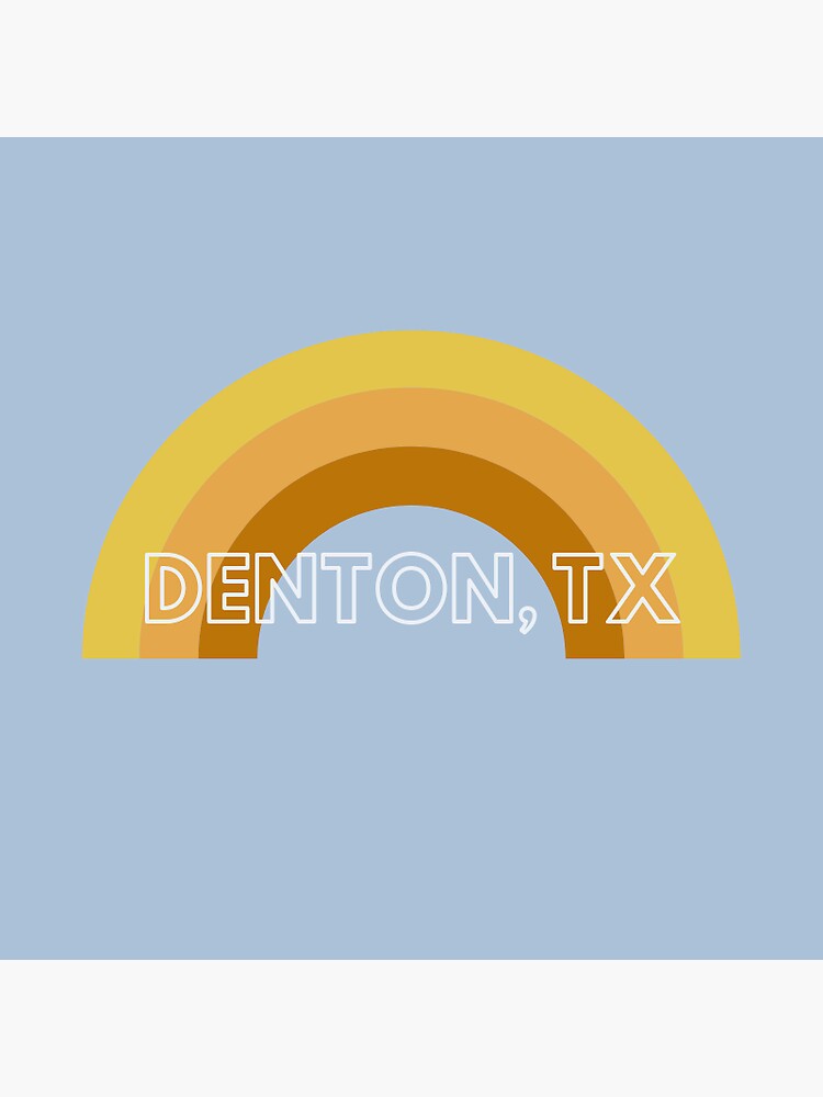 "Denton" Sticker for Sale by mpainter17 | Redbubble