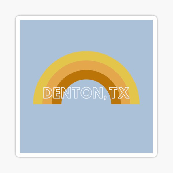 "Denton" Sticker for Sale by mpainter17 | Redbubble