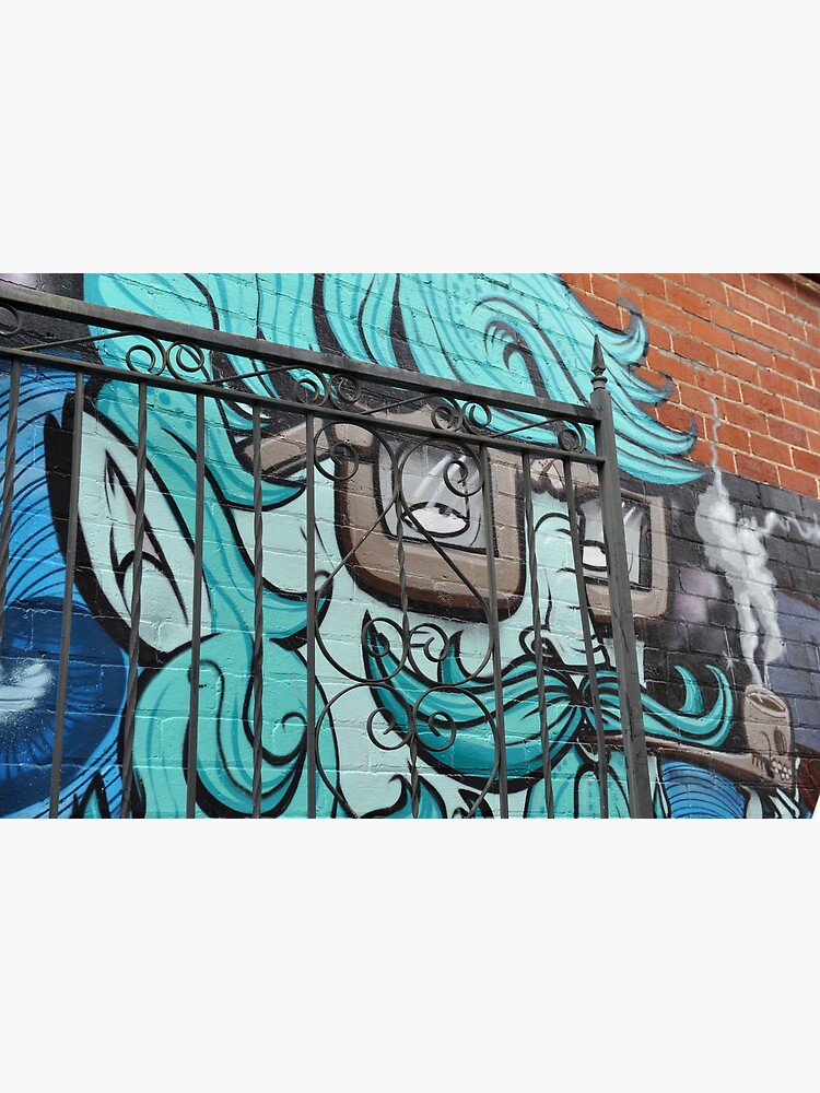 " Graffiti and gate" Poster for Sale by Freozone | Redbubble