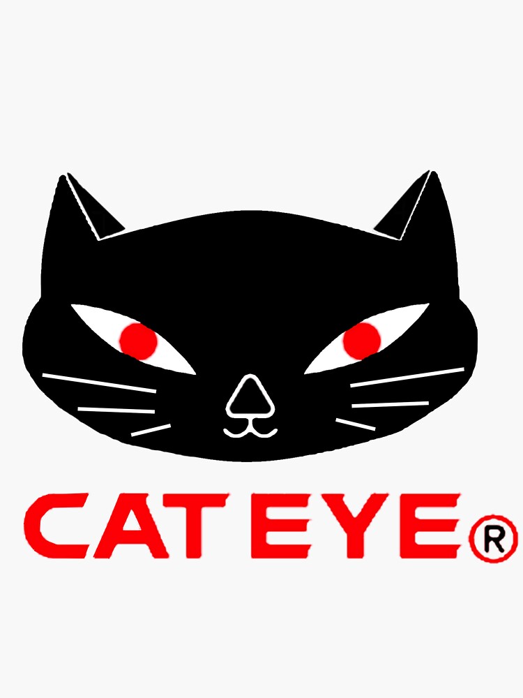 "cat eye logo" Sticker for Sale by stelladown | Redbubble