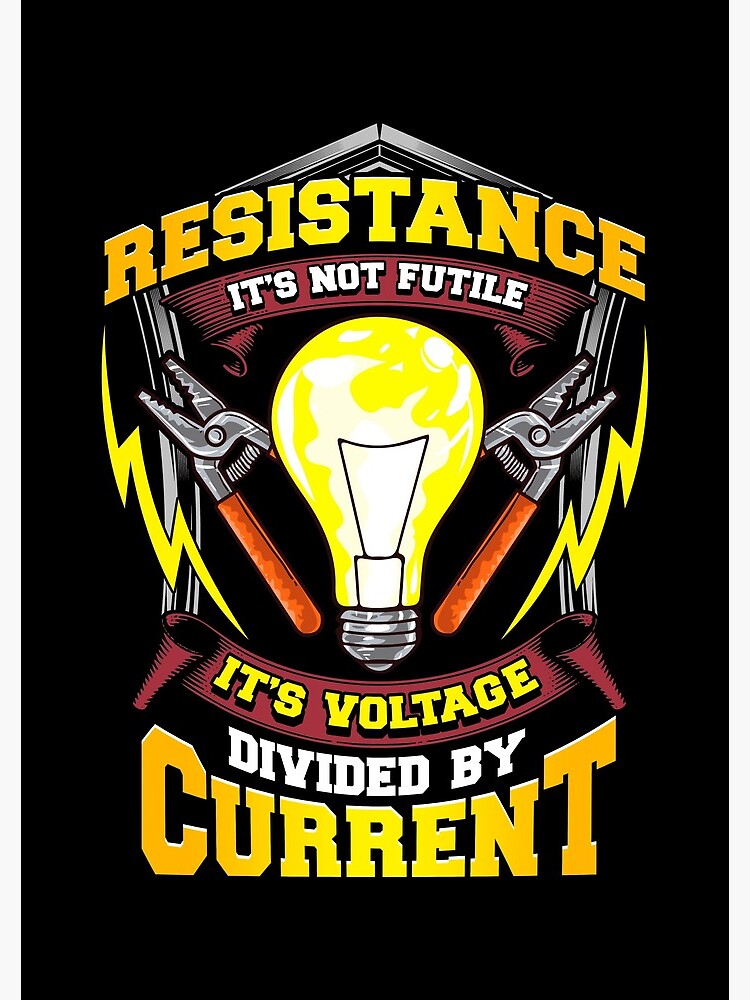 "Funny Ohm's Law Funny Resistance Pun Meme" Spiral Notebook for Sale by ...