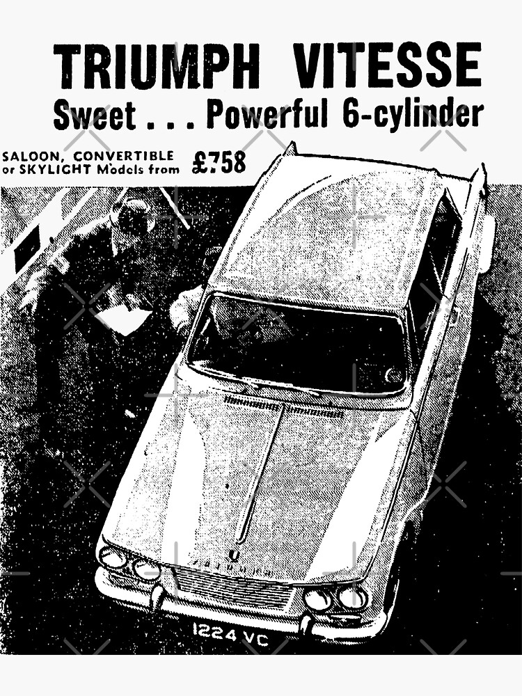 "TRIUMPH VITESSE" Sticker for Sale by ThrowbackMotors | Redbubble