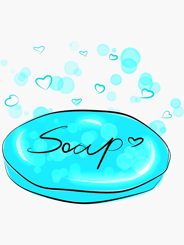 "Soap Bar Bubbles Doodle" Sticker for Sale by kristiART | Redbubble