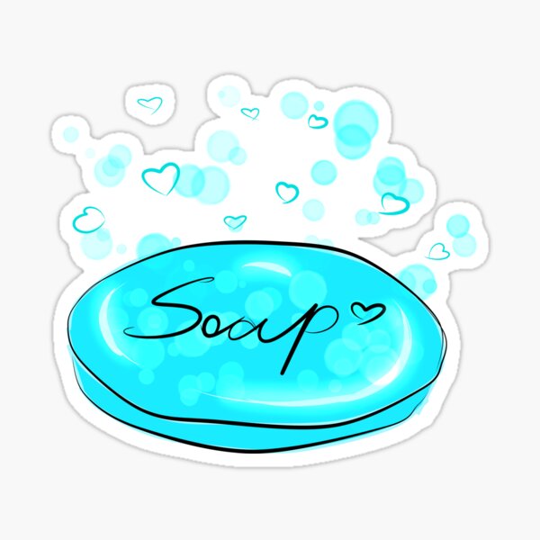 "Soap Bar Bubbles Doodle" Sticker for Sale by kristiART | Redbubble