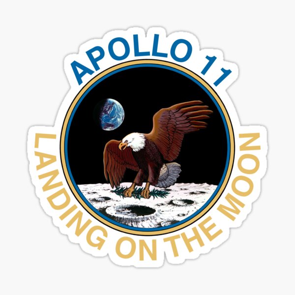 "Landing on the Moon • Apollo 11 " Sticker by Sarchia | Redbubble