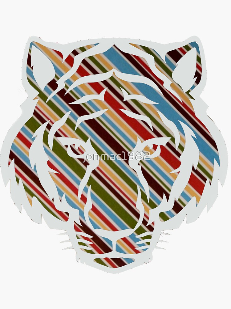 "Rainbow Tiger " Sticker by jonmac1982 | Redbubble