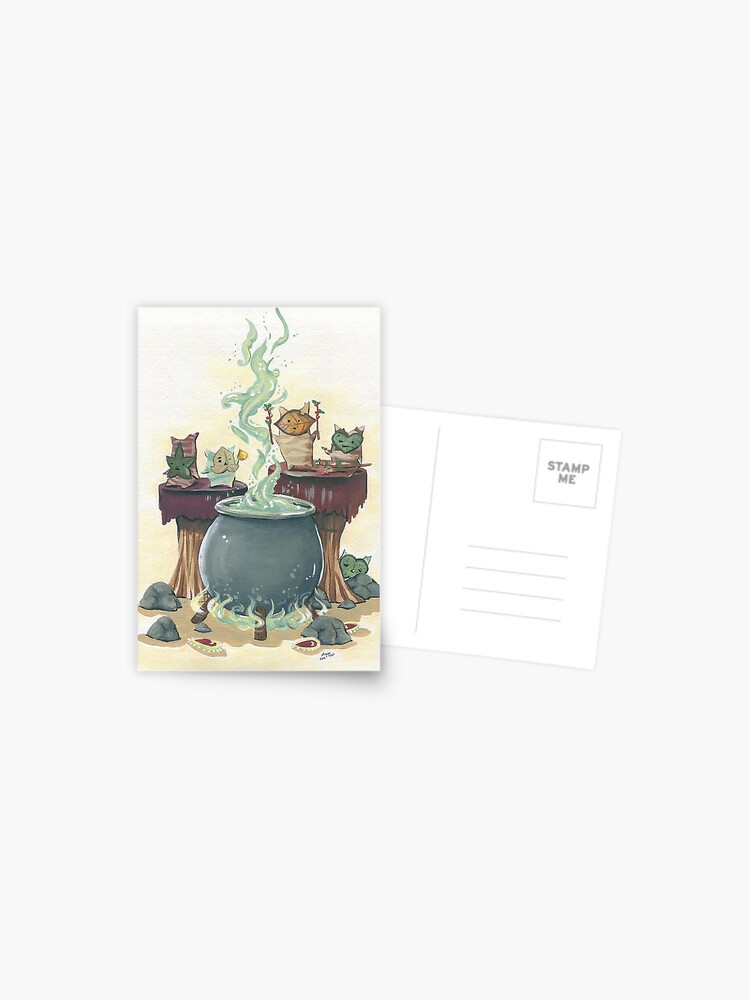 "Cooking with Korok's Traditional Art Version" Postcard for Sale by ...