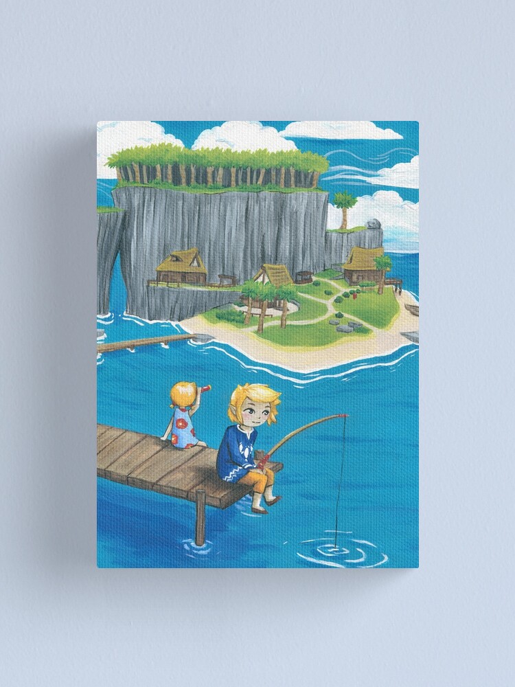 "Fishing on Outset Island " Canvas Print for Sale by Megpieflyaway ...