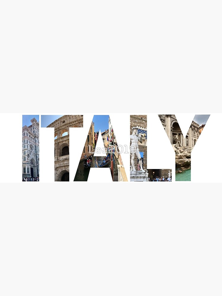"Italy Scenic Bubble Letters" Photographic Print for Sale by Lea2019 ...