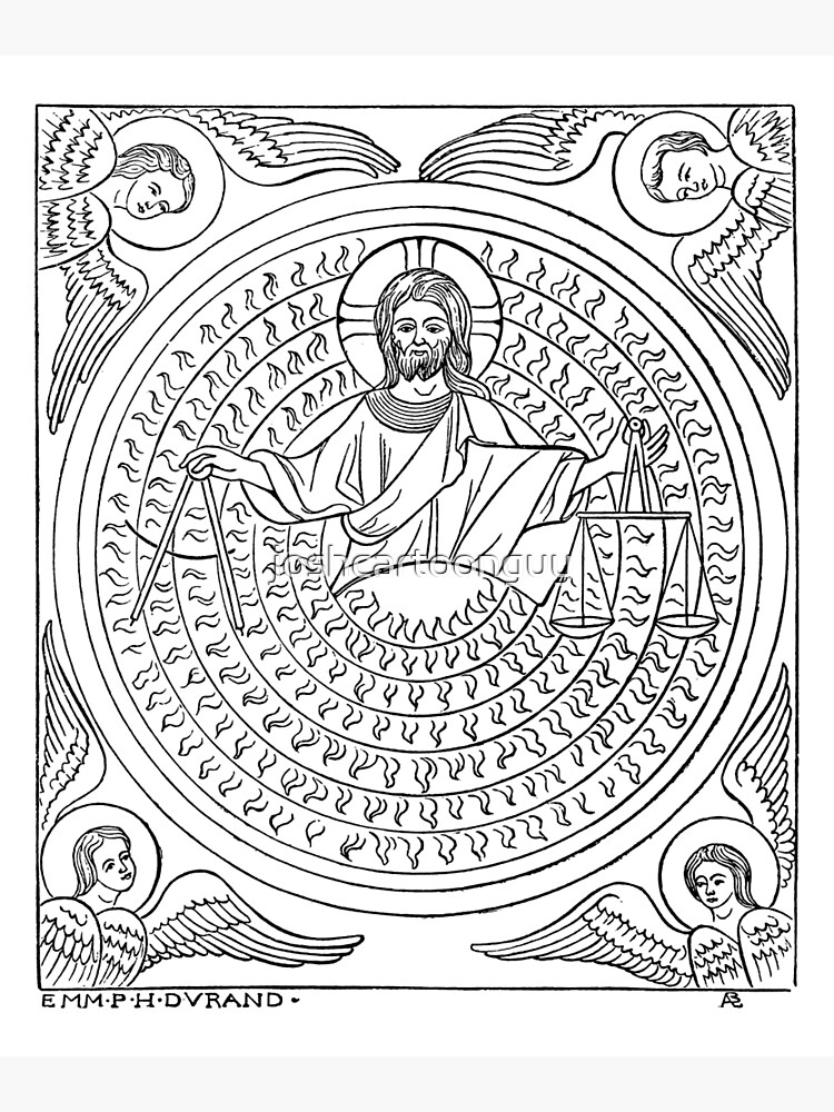 "Christ With Balance and Compass" Poster for Sale by joshcartoonguy ...