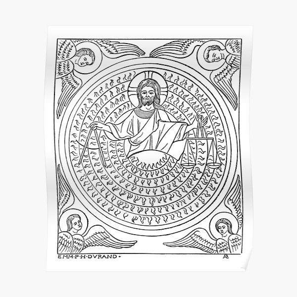 "Christ With Balance and Compass" Poster for Sale by joshcartoonguy ...