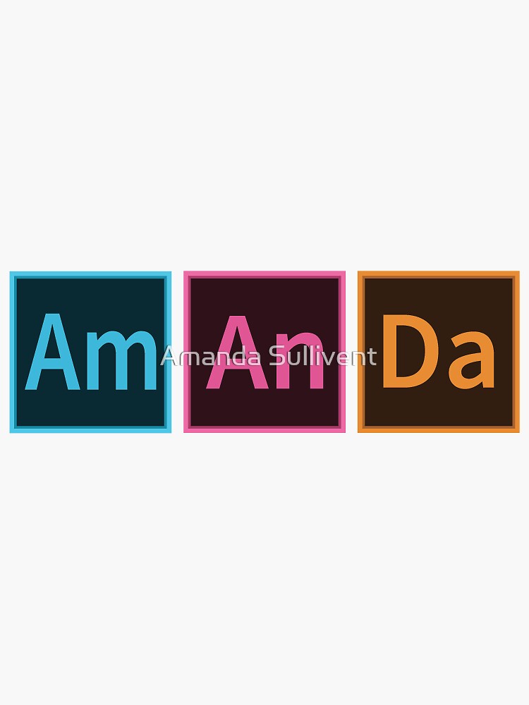 "Amanda " Sticker for Sale by red6rams | Redbubble