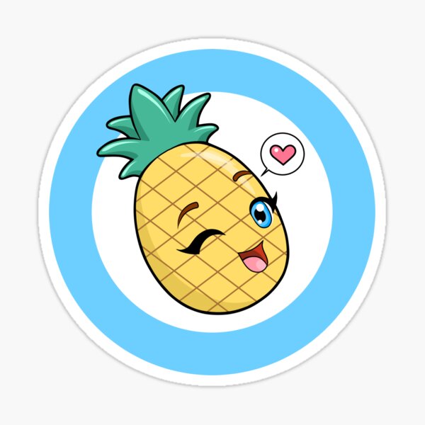 "Pineapple Wink" Sticker for Sale by PineappleWink | Redbubble