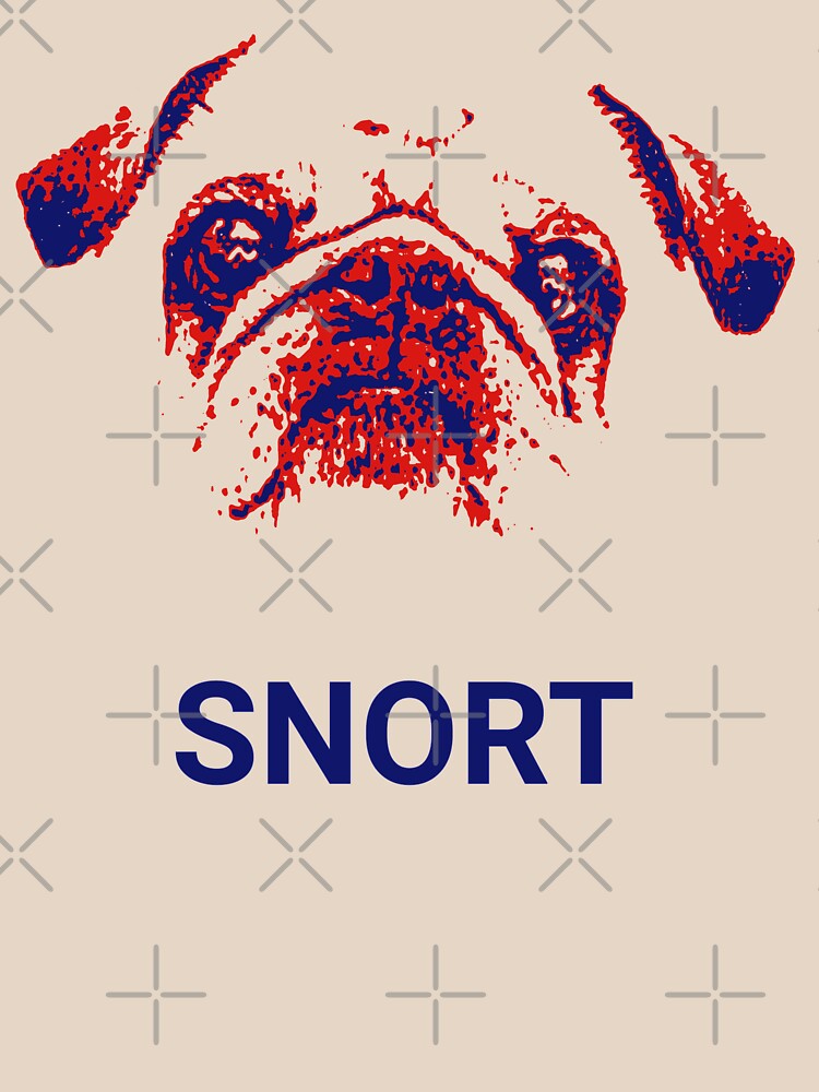 "Snort" T-shirt for Sale by childofthecorn | Redbubble | pug t-shirts ...