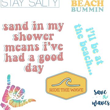 "beach sticker pack" Sticker for Sale by Katie’s Stickers | Redbubble