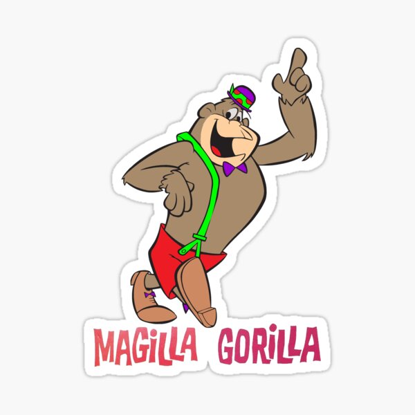 "Magilla Gorilla Oldschool Tribute" Sticker for Sale by 90snerd | Redbubble