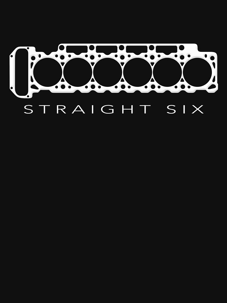 "Straight Six 6 Cylinder V6 Motor Six Engine " T-shirt for Sale by ...