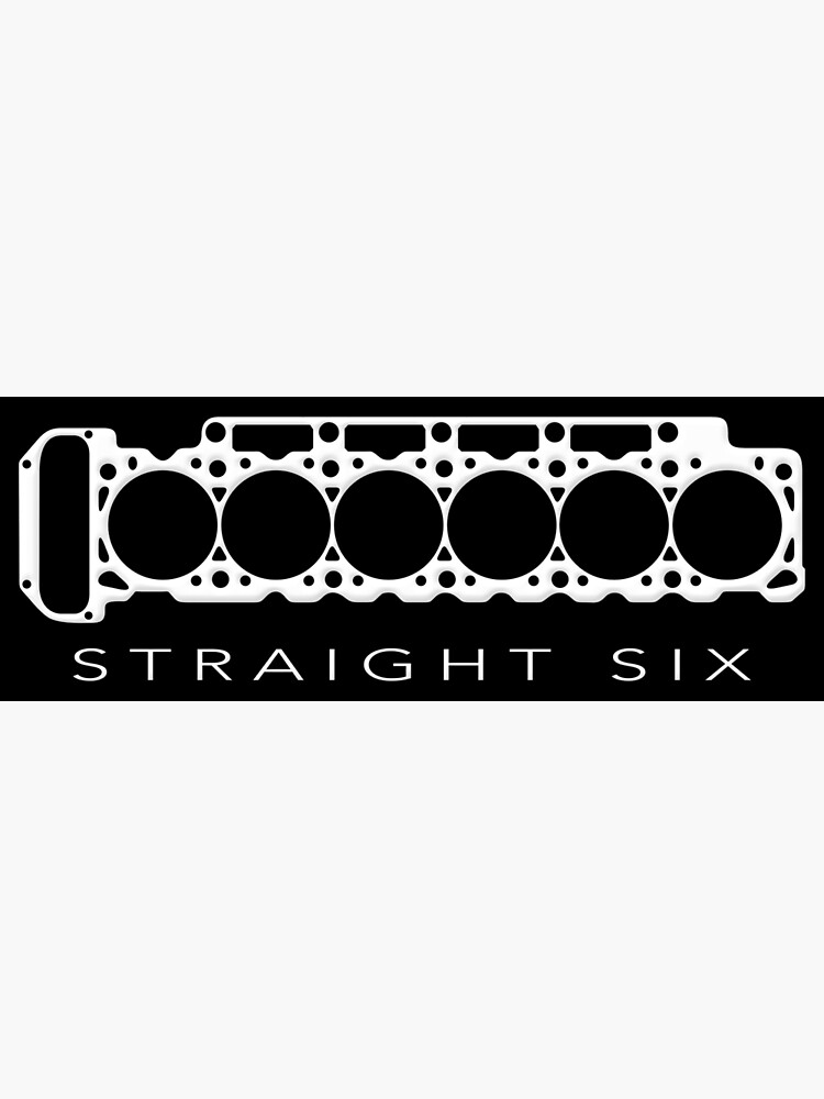 "Straight Six 6 Cylinder V6 Motor Six Engine " Art Print for Sale by ...