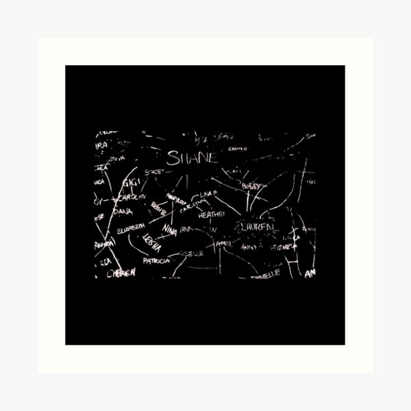 "the L word chart" Art Print for Sale by omgiavanna | Redbubble