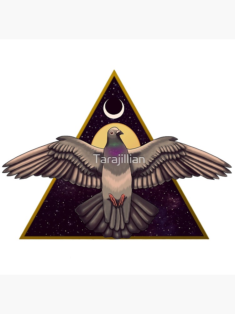 "Geometric Pigeon (white background)" Art Print for Sale by Tarajillian ...