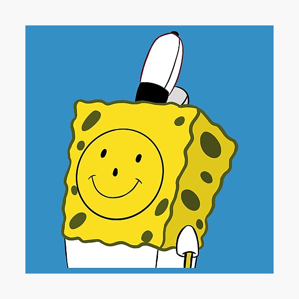 "spongebob meme (digital drawing)" Photographic Print by brenda-lee ...