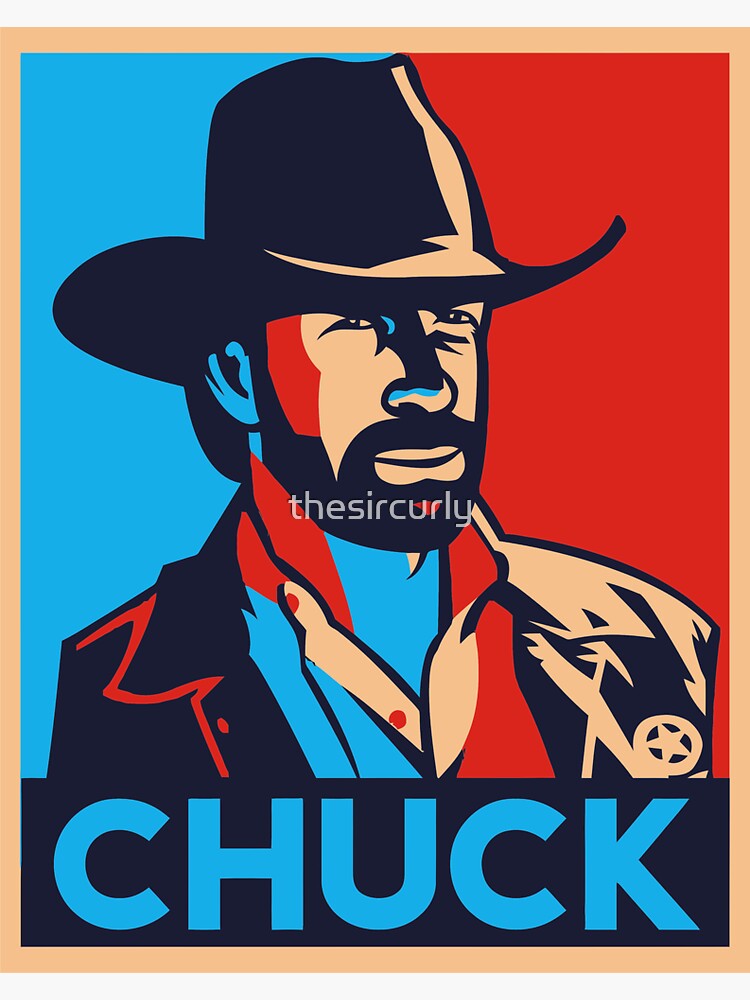 "Chuck" Sticker for Sale by thesircurly | Redbubble