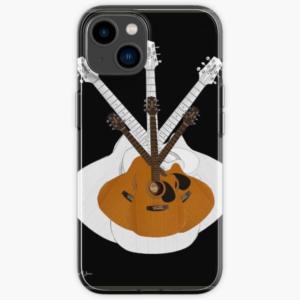 "Guitar Coat of Arms - Musically Themed Art" iPhone Case for Sale by ...