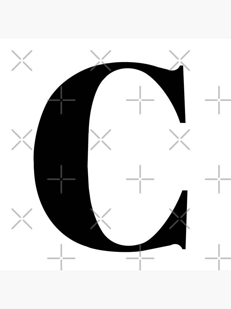 Letra C Negra