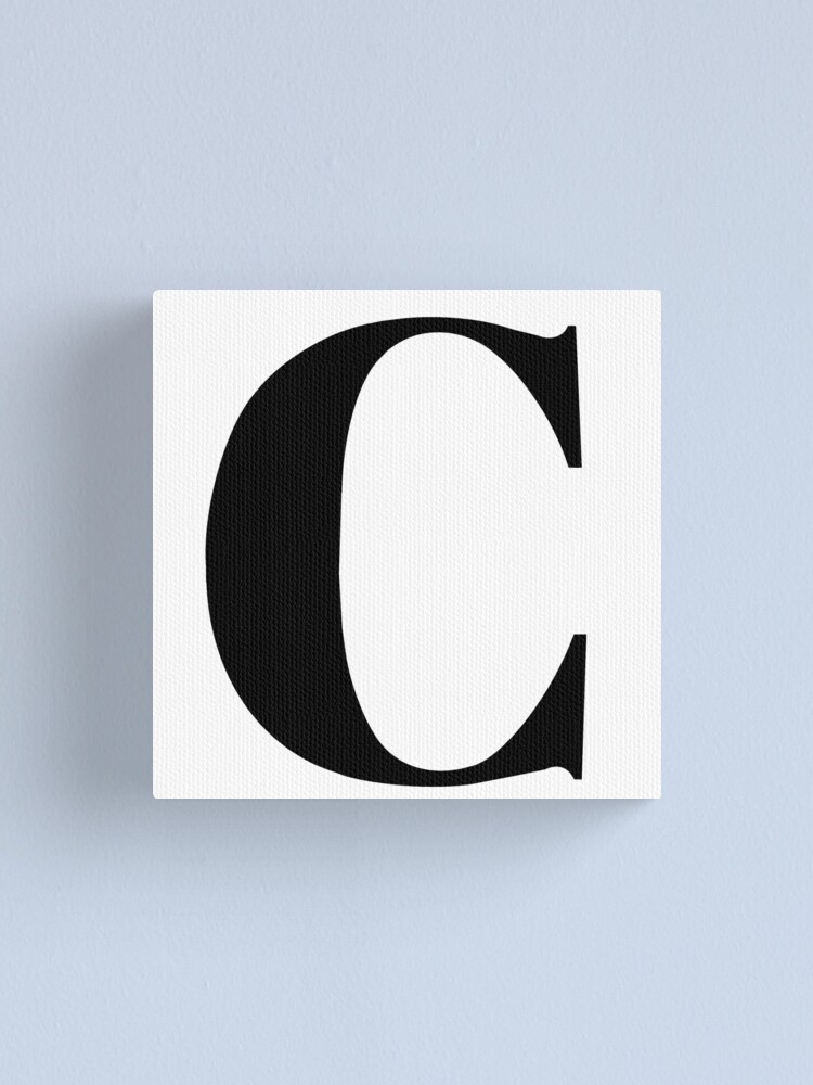 Lienzo for Sale con la obra «La letra C (negra)» de drawingbystephx ...