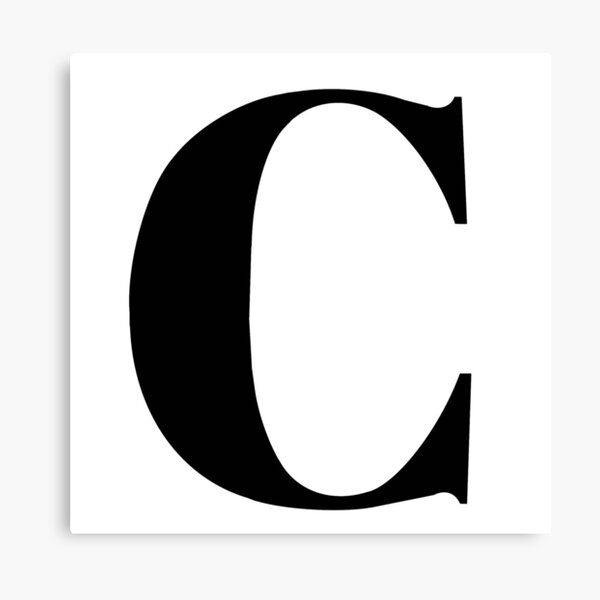Lienzo for Sale con la obra «La letra C (negra)» de drawingbystephx ...