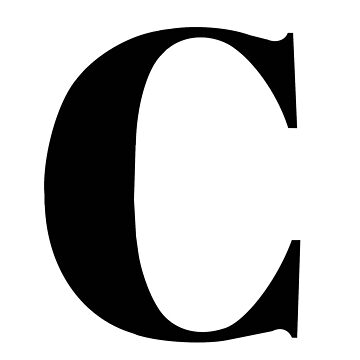 The Letter C In Black Hand Drawn Set Of Different Writing Styles For