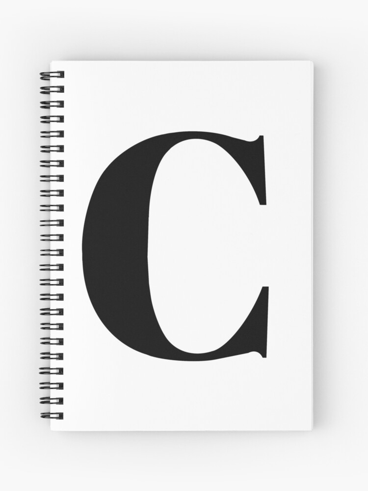 "The letter C (Black)" Journal for Sale by drawingbystephx | Redbubble