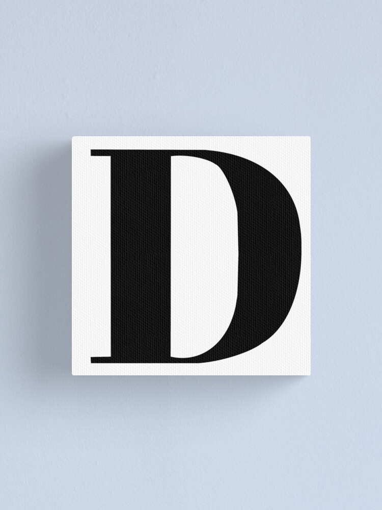 Lienzo for Sale con la obra «La letra D (negra)» de drawingbystephx ...