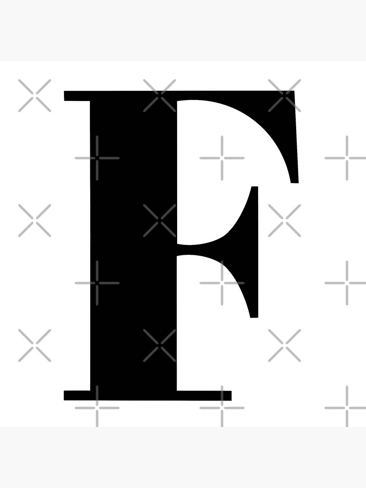 Lámina artística «La letra F (negra)» de drawingbystephx | Redbubble