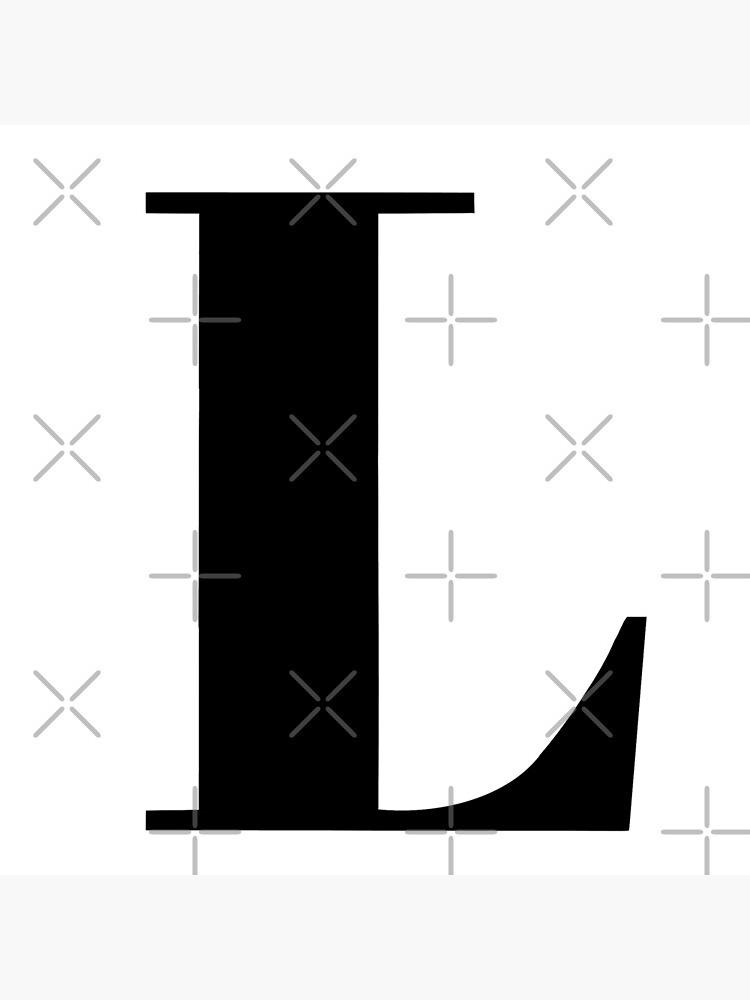Lámina artística for Sale con la obra «La letra L (negra)» de ...