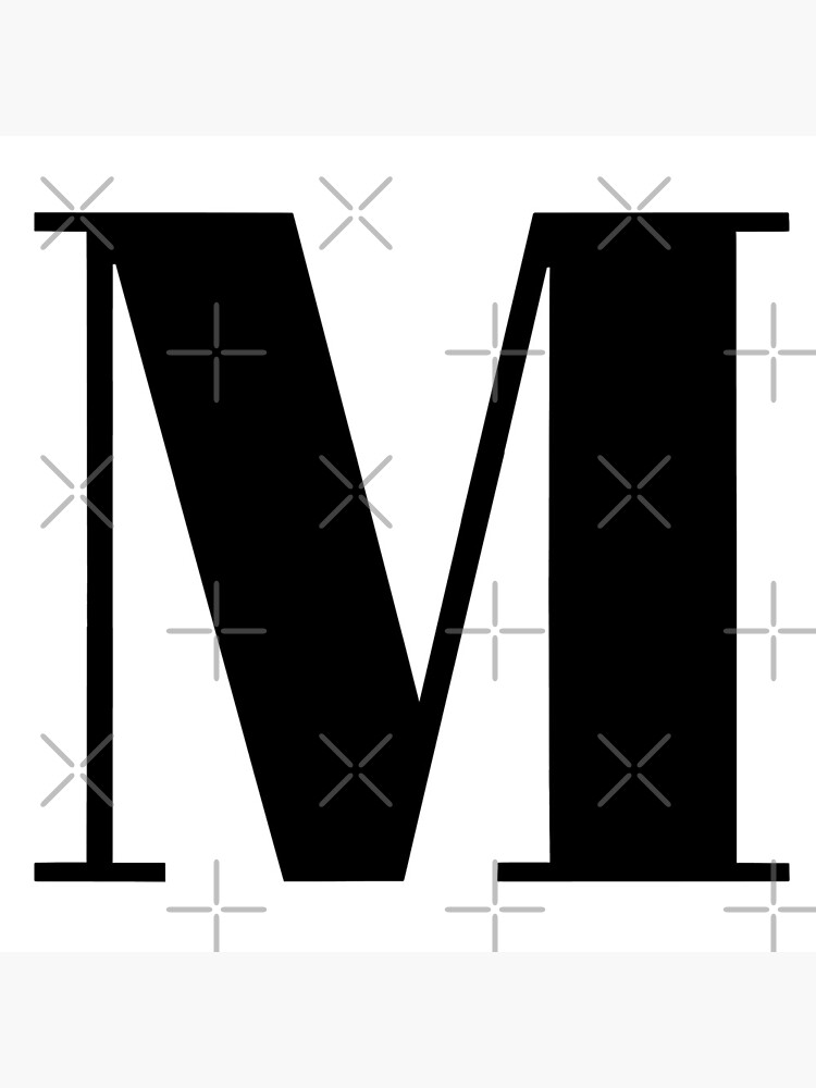 Lámina fotográfica for Sale con la obra «La letra M (negra)» de ...