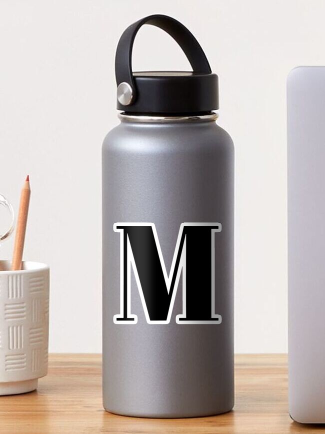 "The letter M (Black)" Sticker for Sale by drawingbystephx | Redbubble