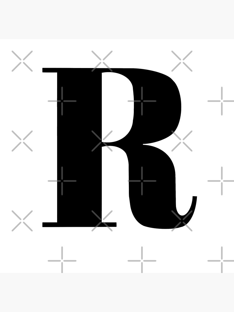Letra R Negra
