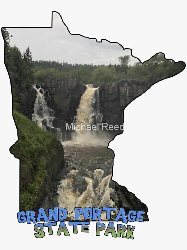 "Minnesota Outline (Grand Portage State Park)" Sticker for Sale by ...