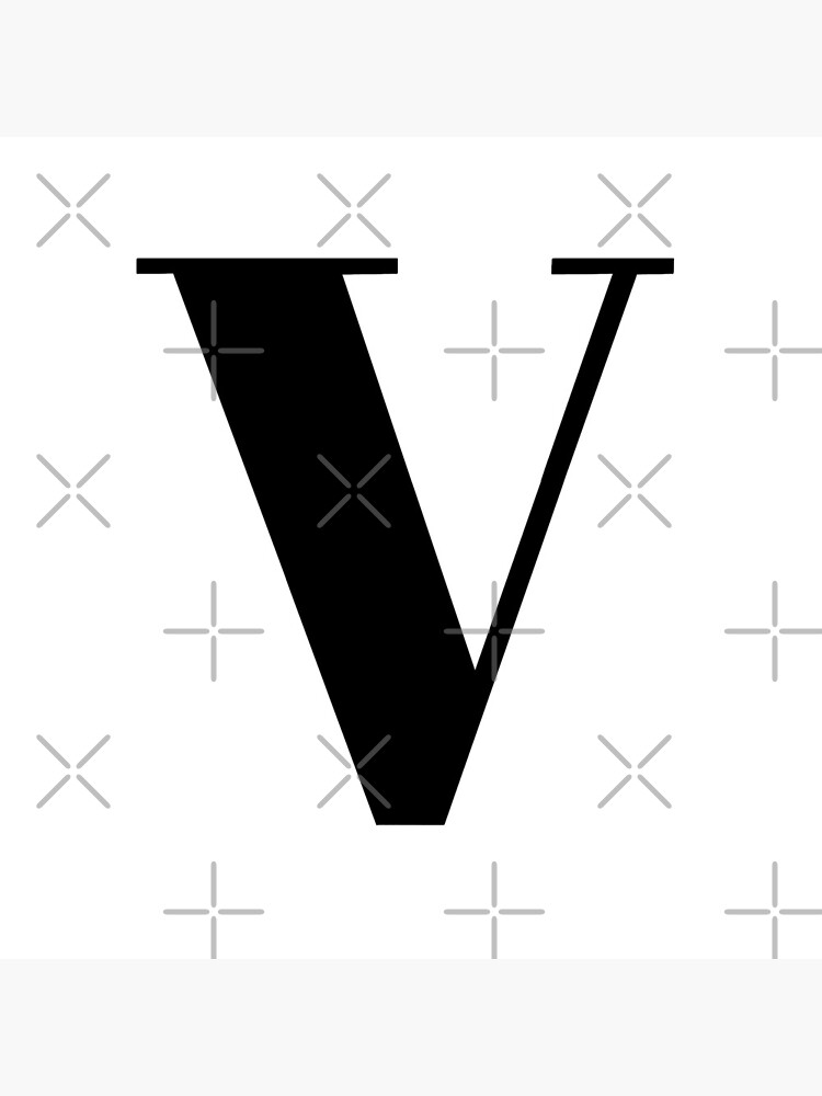 Lienzo «La letra V (negra)» de drawingbystephx | Redbubble