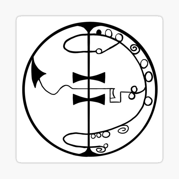 "Asmodeus Sigil" Sticker for Sale by Infectedfreckle | Redbubble