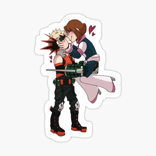 "Kacchaco Kiss [Hero Outfits]" Sticker for Sale by EcoliPrisoner ...