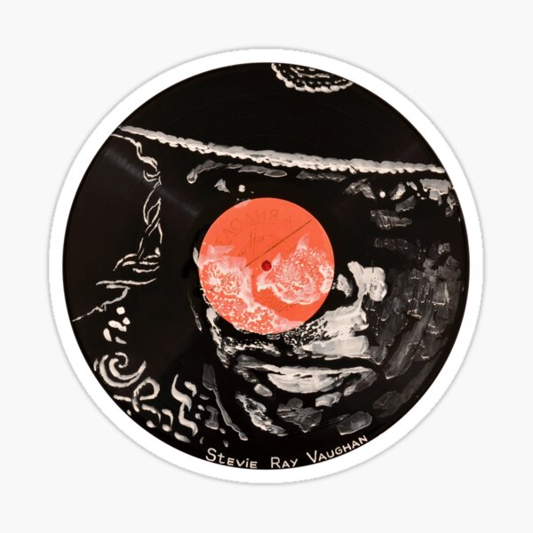 "STEVIE RAY VAUGHAN" Sticker by Iurii | Redbubble