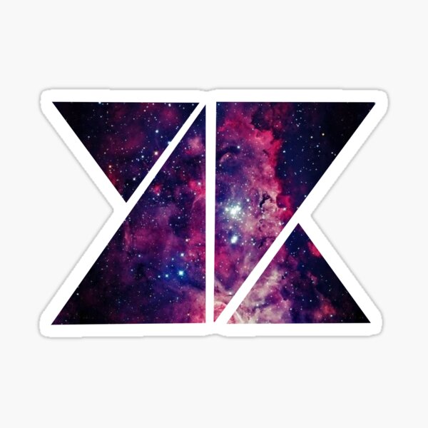 "KNK Logo (Nebula)" Sticker by hiraethwonders | Redbubble