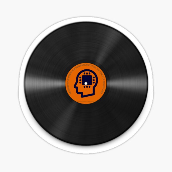 "Generation Byte Vinyl Cover" Sticker for Sale by GenerationByte ...